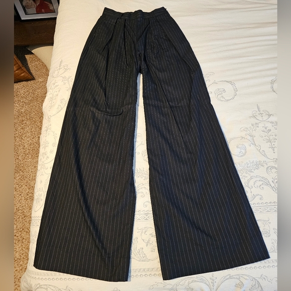 BCBGMaxAzria | Pants & Jumpsuits | Bcbg Max Azria Black Pinstripe ...